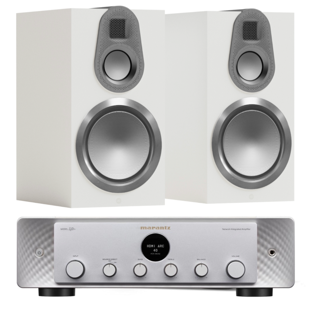 Monitor Audio Gold 100 6G Speakers, Marantz Model 40N Amplifier and AQ ...