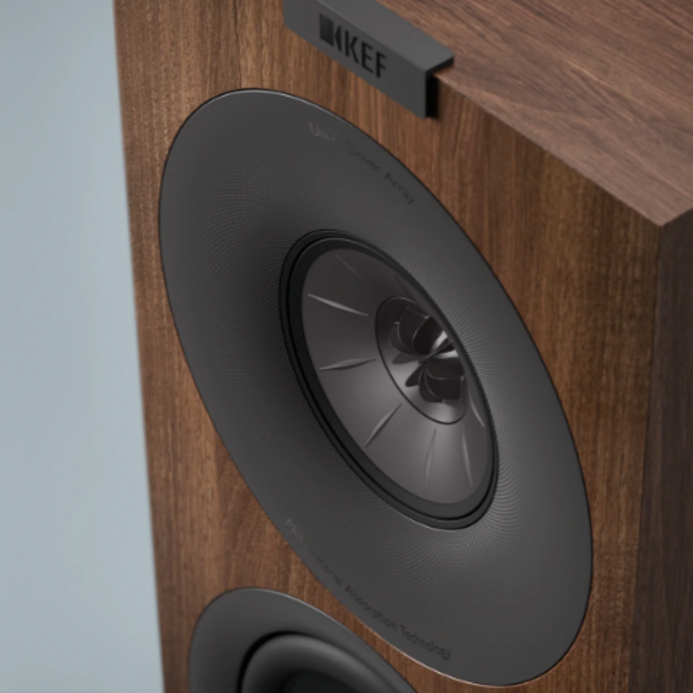 KEF|Q Concerto Meta Bookshelf Speakers with KEF SQ1 stands|Melbourne Hi Fi